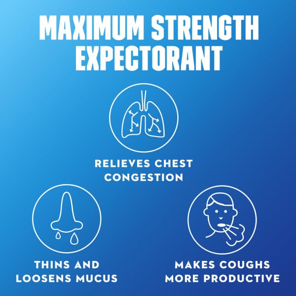 Mucinex Maximum Strength 12-Hour Chest Congestion Expectorant Tablets, 42 ct (Pack of 6)