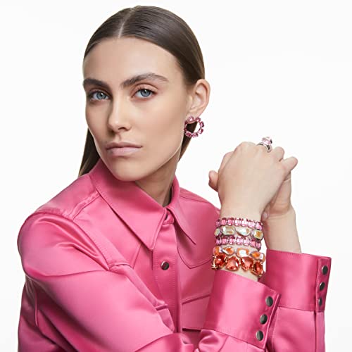 SWAROVSKI Orbita bracelet, Mixed Cut Crystals, Multicolored, Rhodium Finish