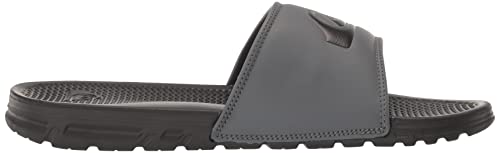 Quiksilver mens Slide Sandal, Grey/Black/Black, 11 US