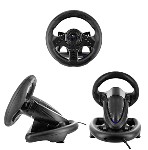 Superdrive SV450 racing steering wheel with Pedals and Shifters Xbox Serie X / S, Switch, PS4, Xbox One, PS3, PC (programmable for all games)