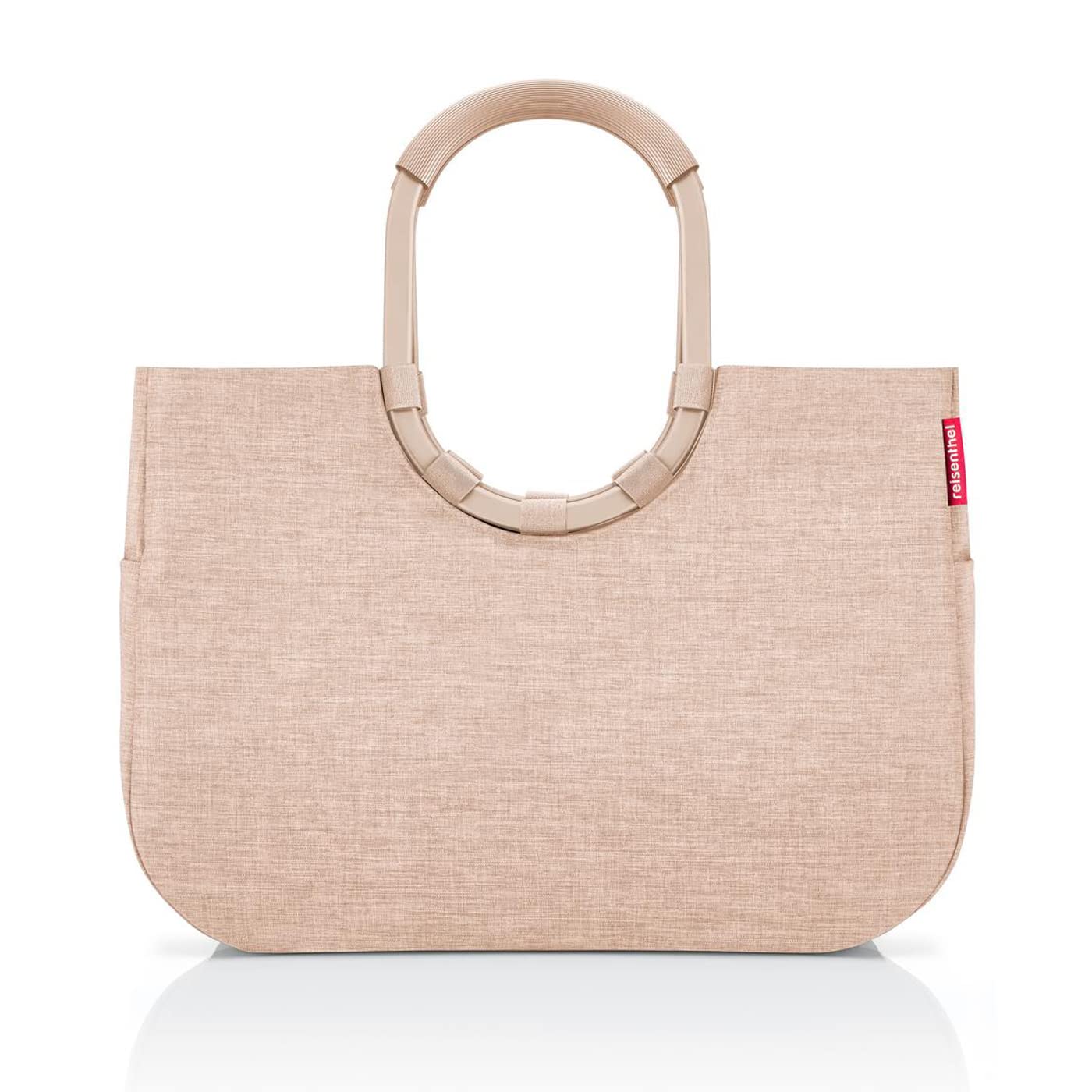 reisenthel loopshopper L twist coffee โ Sturdy bag with practical compartments made from recycled PET bottles - Charming and water resistant design.