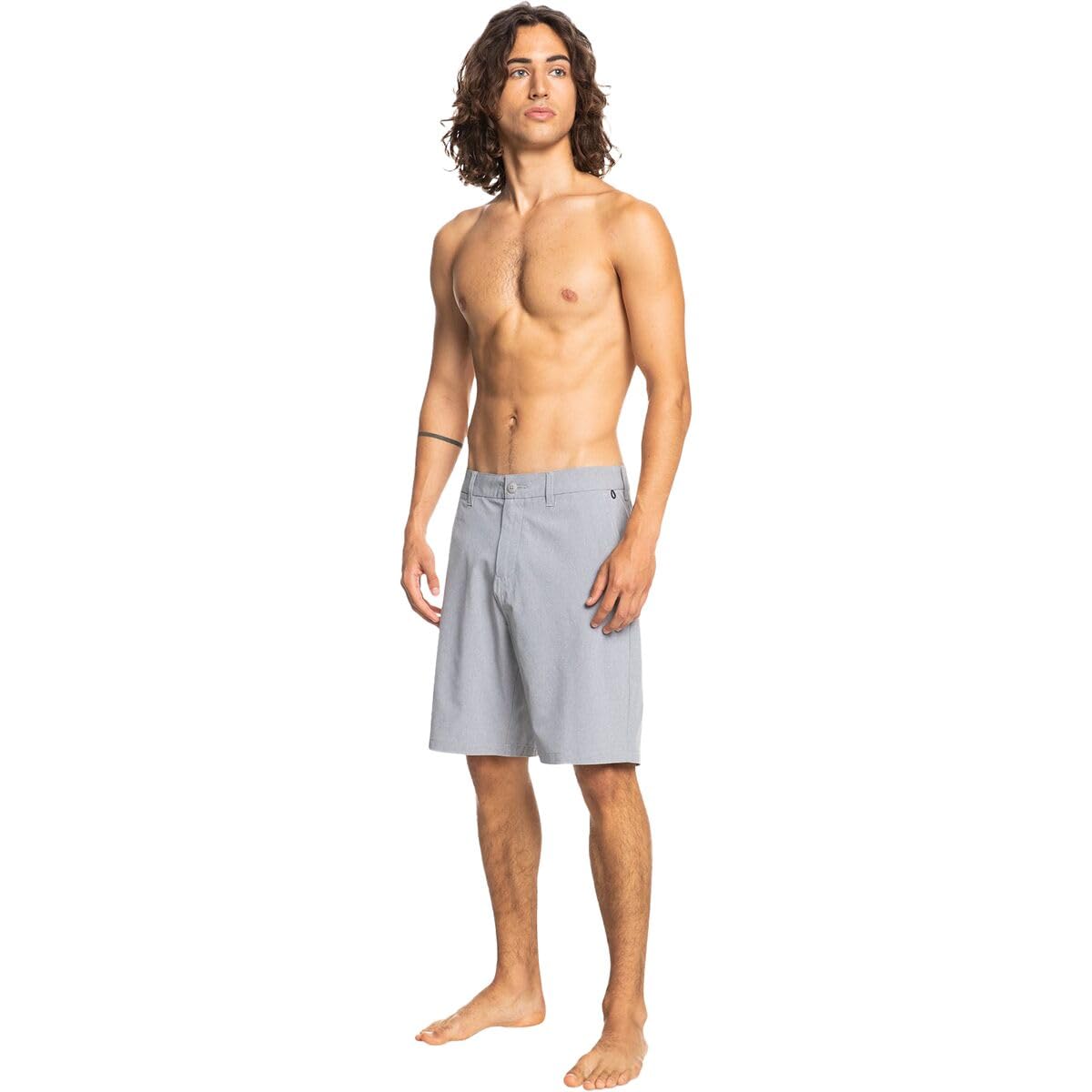 Quiksilver Mens Union Heather Amphibian 20 Hybrid Shorts - Sleet | 36