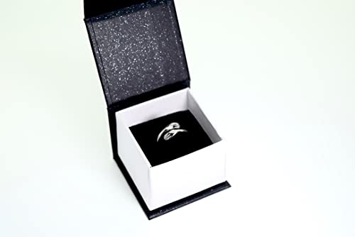 Spire Designs S925 Sterling Silver Hug Ring - Adjustable Hand Ring for Mother Daughter Women and Men - Won’t Let You Go Hug Ring