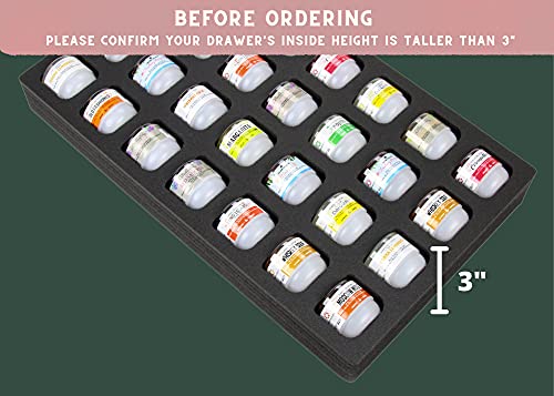 Polar Whale 2 Cocktail Capsule Drawer Organizers Tray Insert Compatible with Keurig DrinkWorks Pods for Kitchen Home Bar Party Waterproof Washable Black Foam 28 Compartment 12.1 x 19.9 Inches