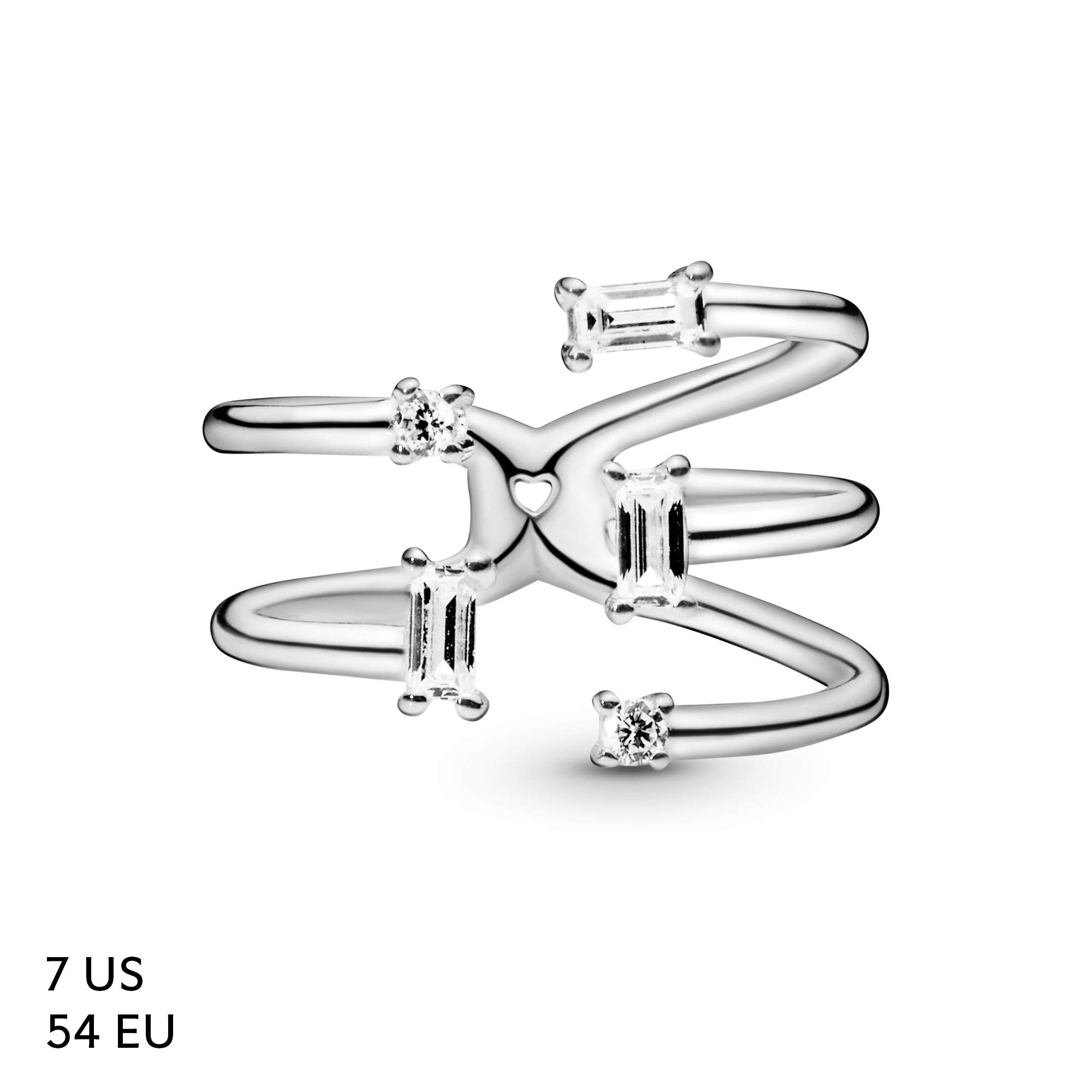 Pandora Jewelry Shards of Sparkle Cubic Zirconia Ring in Sterling Silver, Size 7
