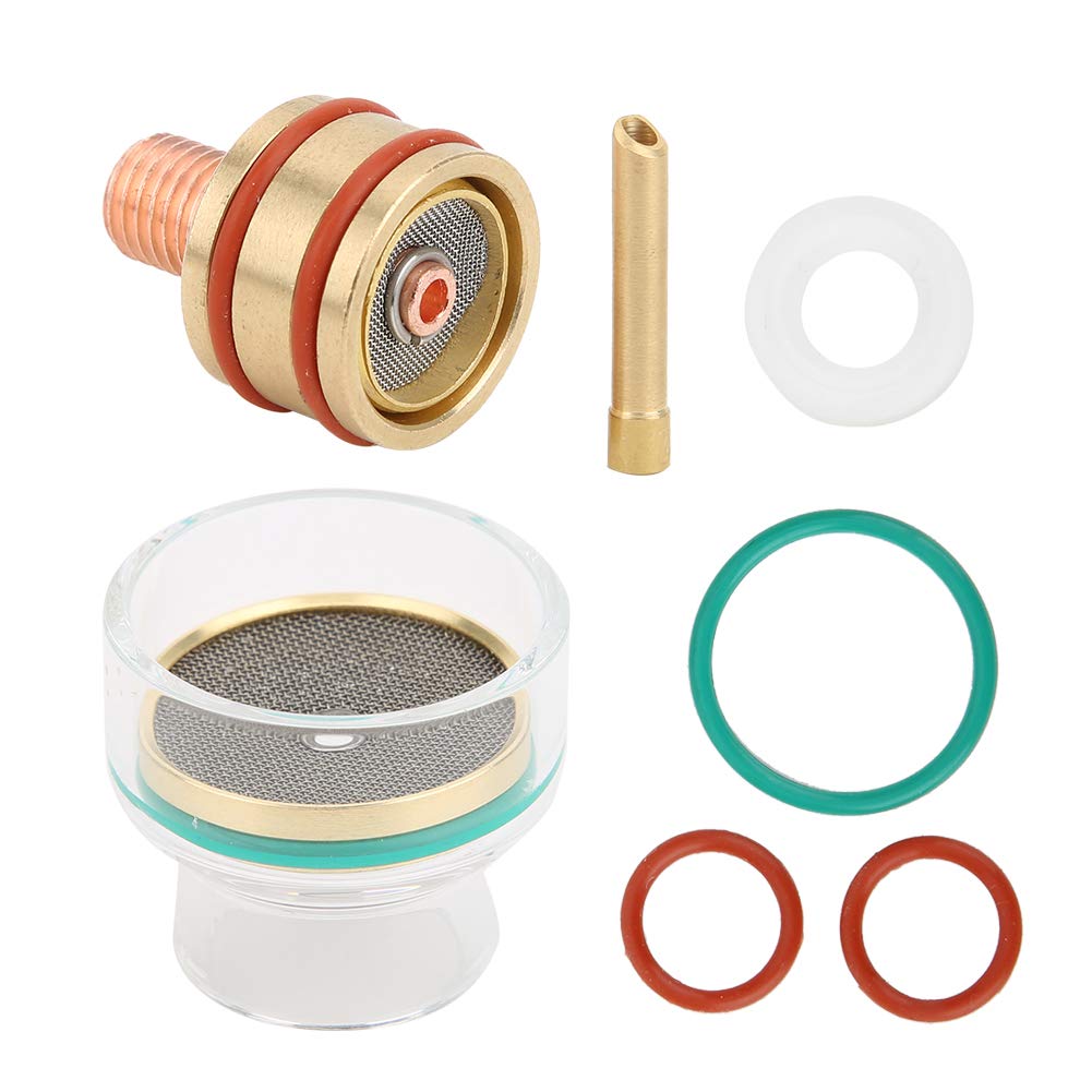 Welder The Rubber Torch 3.2Mm Tfm53Ncn Tig Welding Kit Tig Torch Welding Torch Glass Cup Collet for Wp9 Wp202.4Mm (1.6mm)