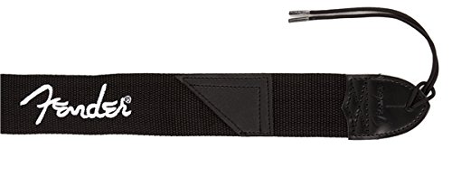 Squier Bullet Telecaster SS Electric Guitar (Black) and Fender Logo Guitar Strap (2in)