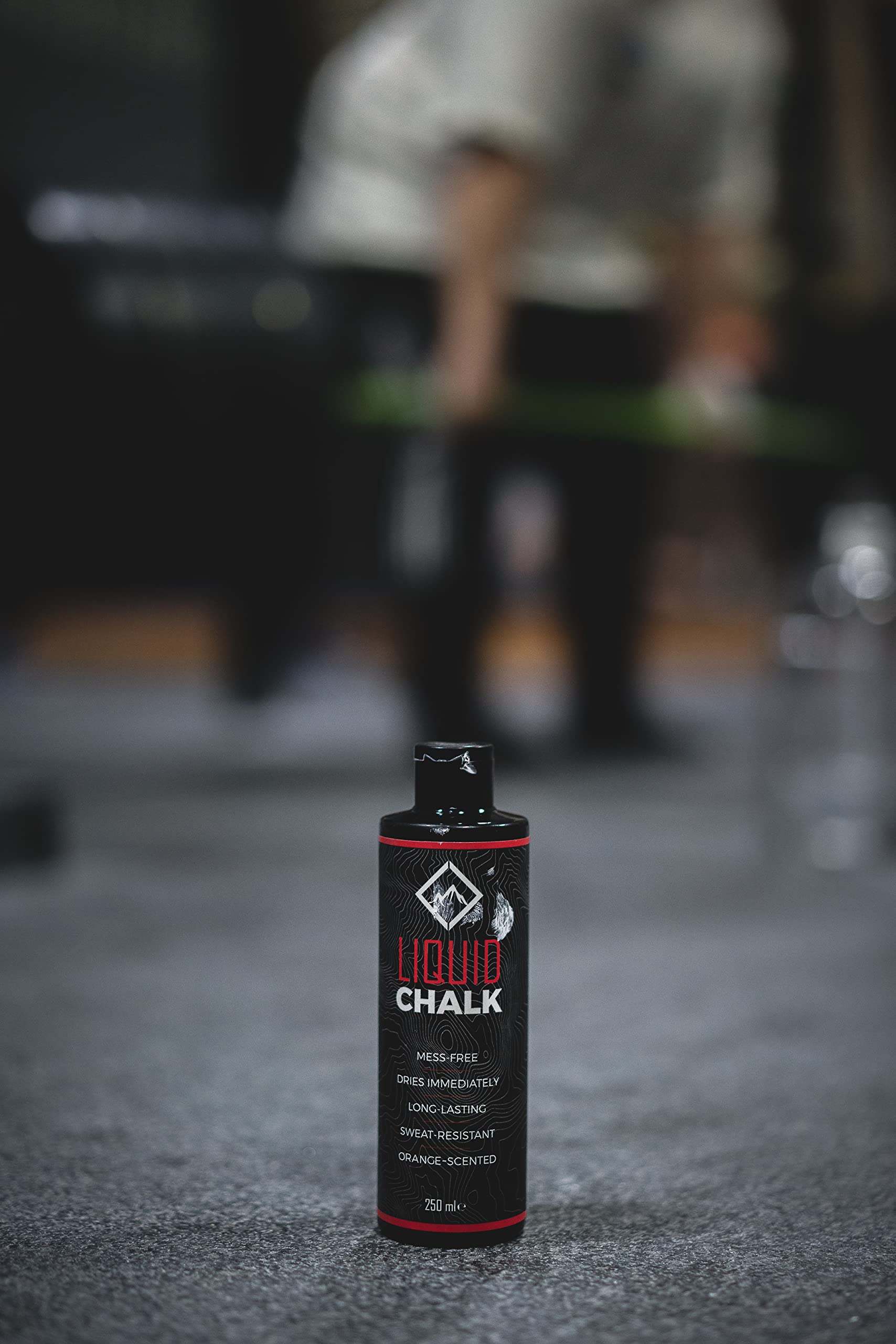 SURVIVOR 250ML Liquid Chalk β Gym Chalk for Weightlifting, Rock Climbing, Bouldering, Gymnastics, Pole Grip, & More - Lifting Chalk & Climbing Chalk for Dry Hands - Liquid Grip Hand Chalk for Lifting
