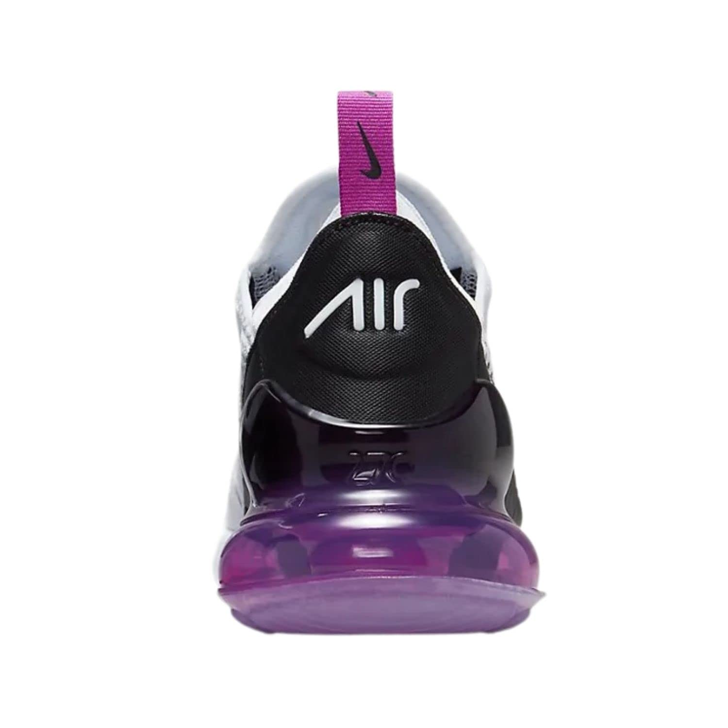 Nike Women's Air Max 270 Shoes, White/Black-fuchsia Dream, 8.5