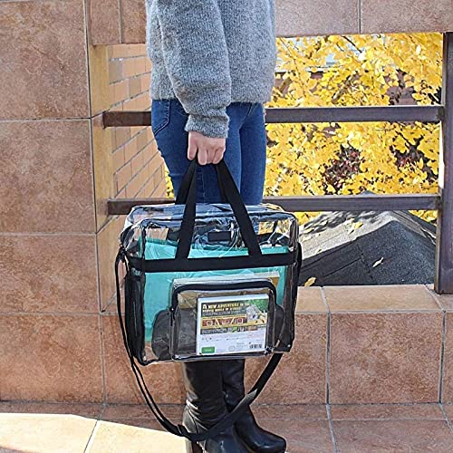 Portable Transparent Shoulder Crossbody Bag Tote Satchel Handbag for Women Lady