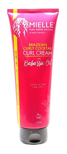 Mielle Organics Brazilian Curly Cocktail Curl Cream With Babassu Oil 7.5Oz (Pack of 6)