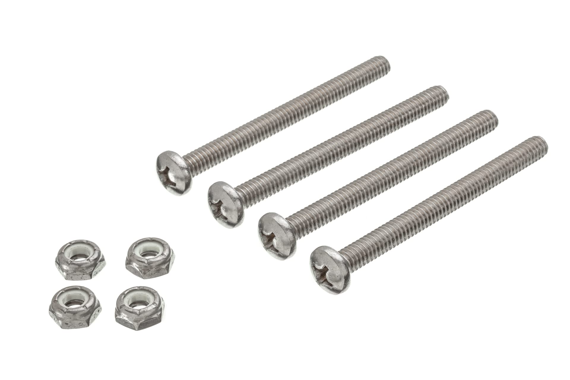 MotorGuide 8M4000873 Trolling Motor Mounting Kit β for Bow-Mount Brackets β Set of 4 Screws, Washers, Rubber Washers & Nuts