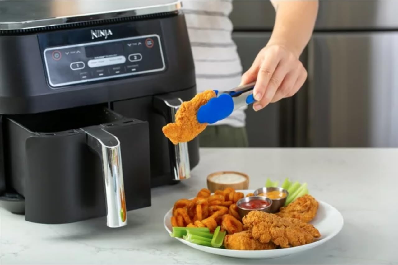 Ninja Foodi 4-in-1 8-Quart. 2-Basket Air Fryer with DualZone Technology- Air Fry, Roast, and More