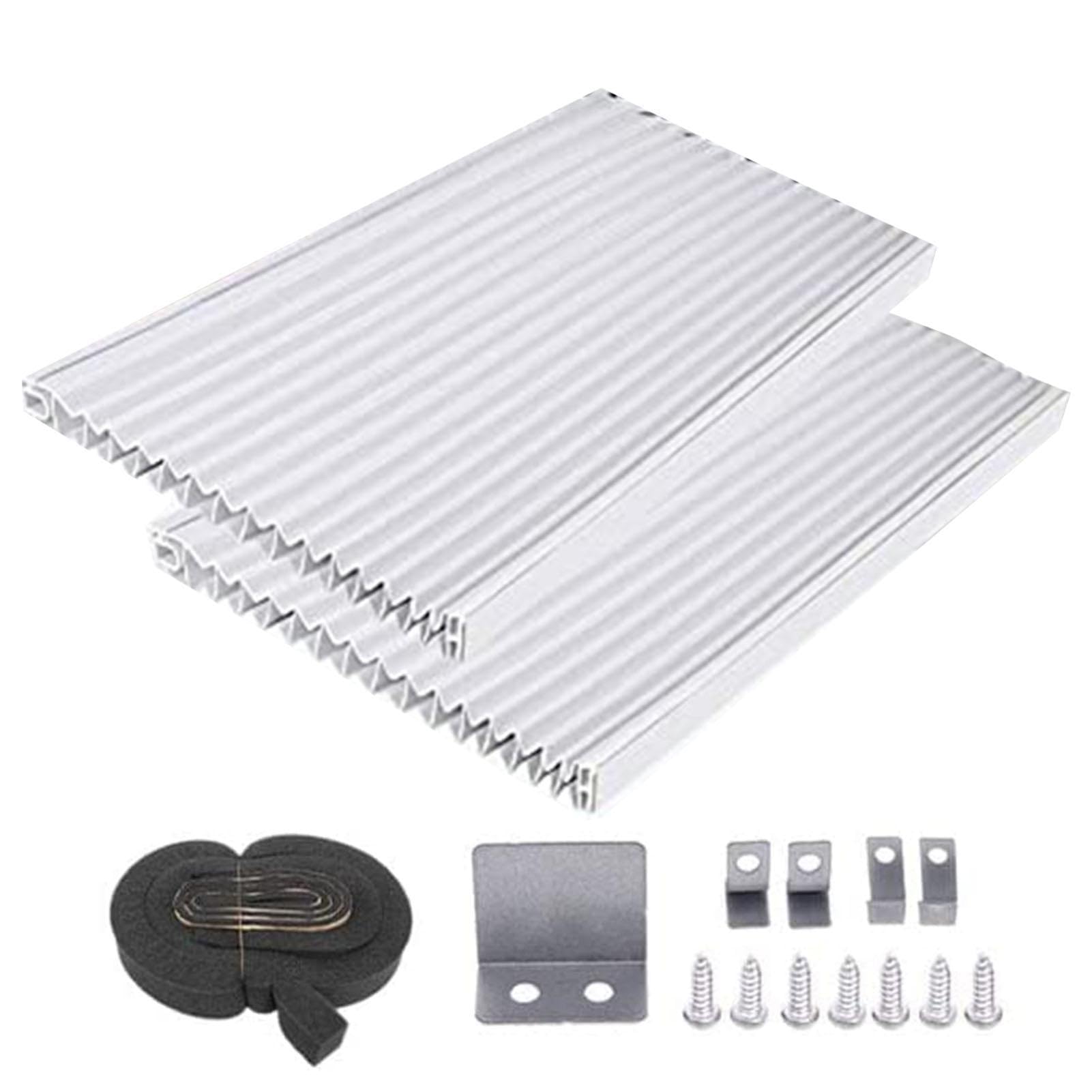 Window AC Insulation Panels - Windproof Air Conditioner Window Blocker, Energy Saving AC Side Panels | Energy Saving AC Side Draft Blockers, AC Insulation Panels for Preventing Heat Noise Sun Block
