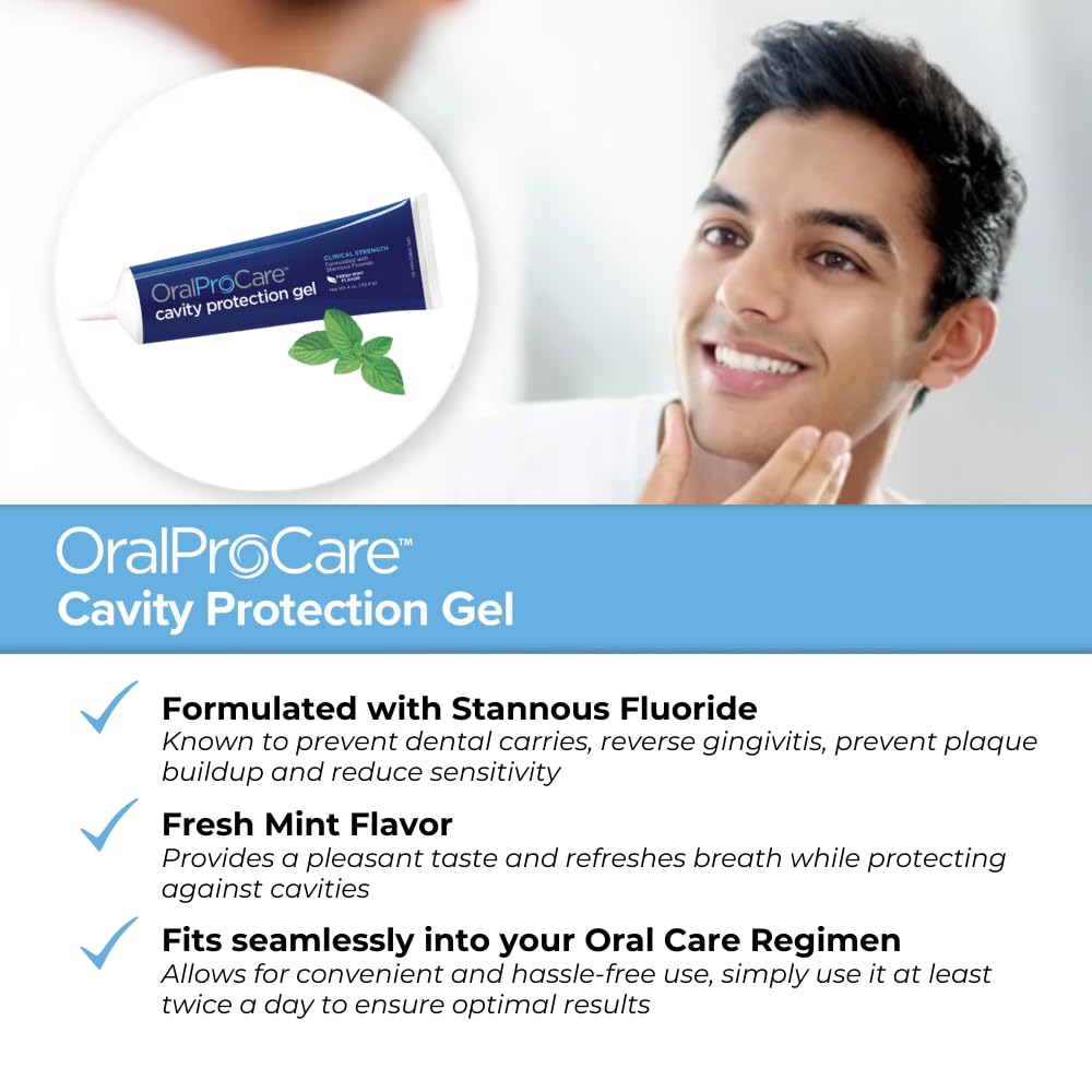 Oral ProCare Cavity Protection Gel | Clinical Strength, Formulated with Stannous Fluoride, Fresh Mint Flavor |4 oz.