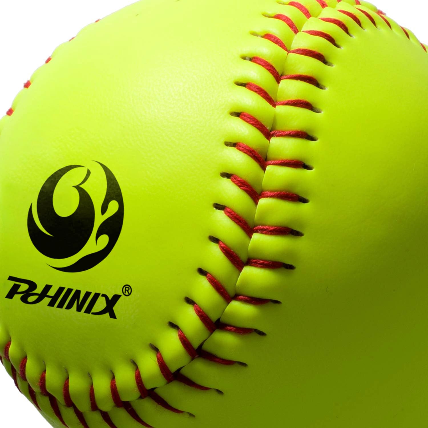 PHINIX 12 Inch Fast Pitch Softballs Cork Core for Practice, Competitions (one dozen PXS1214)