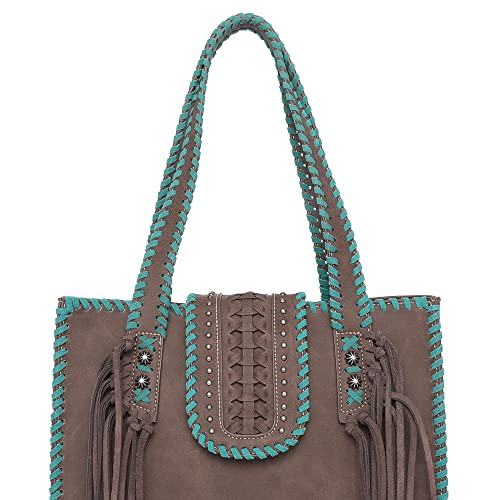 Montana West Western Handbag Purse Tote Shoulder Bag for Women with Wallet MW1057G-8317CF+W