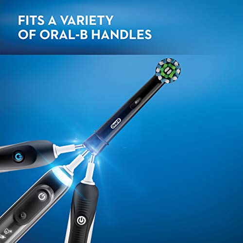 Oral-B CrossAction Electric Toothbrush Replacement Brush Head Refills, Black, 2 Count