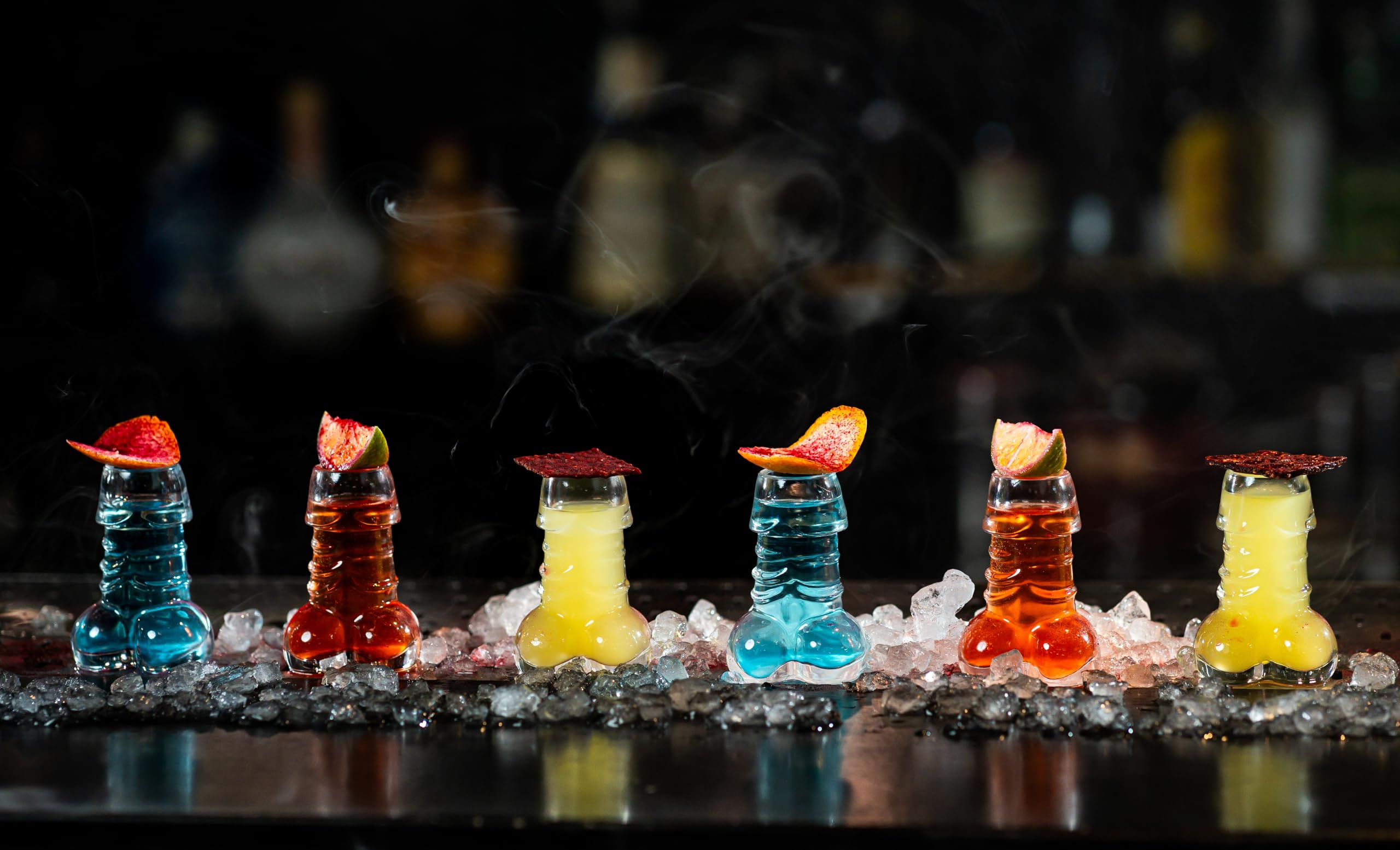 Shot glasses, glasses set 6 pack for whiskey, vodka, tequila, liquor, bachelorette party, funny gifts, 1.35 oz/40 ml -each