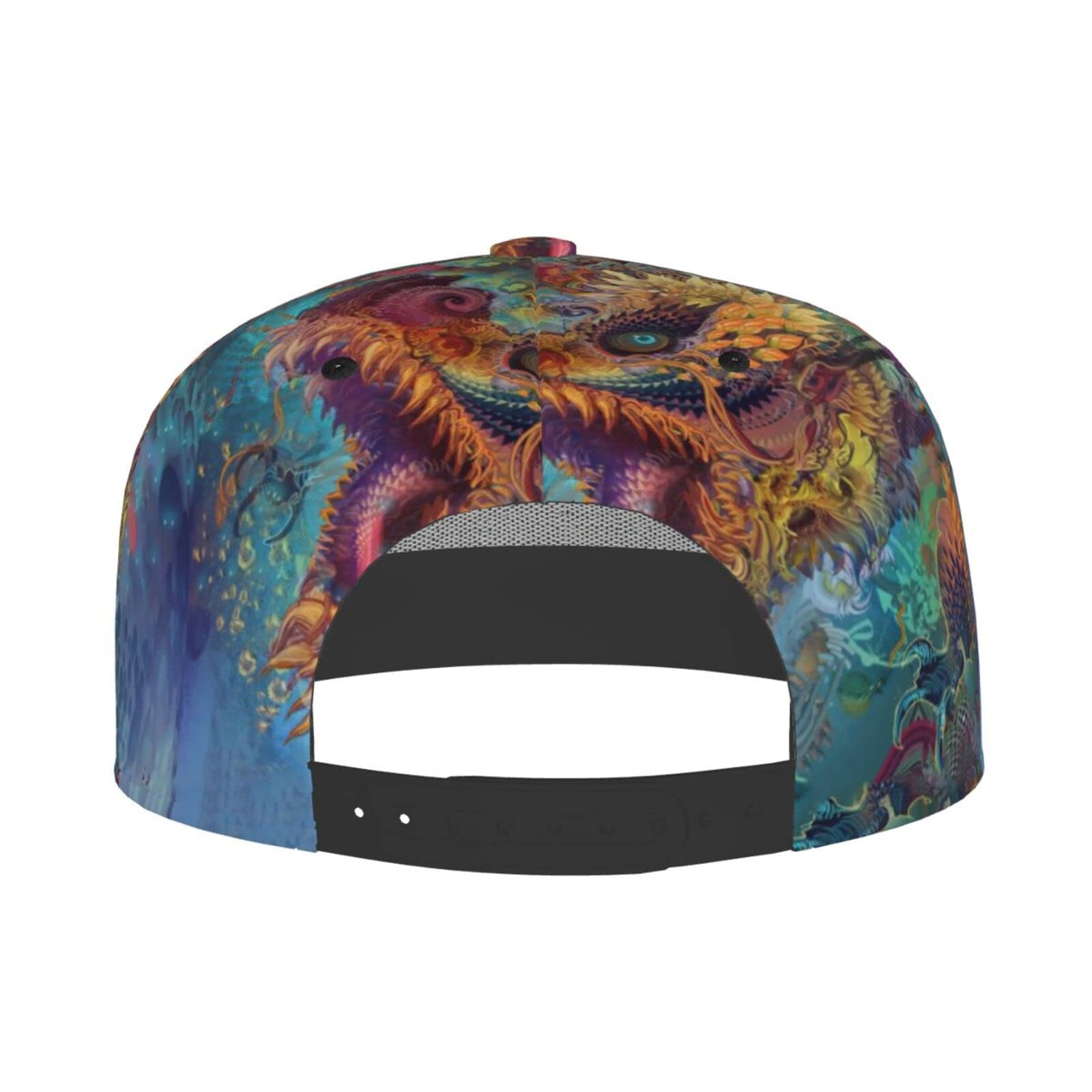 So soyeabo Flat Bill Adjustable Snapback Hat Cool Hip Hop Baseball Caps for Men and Women