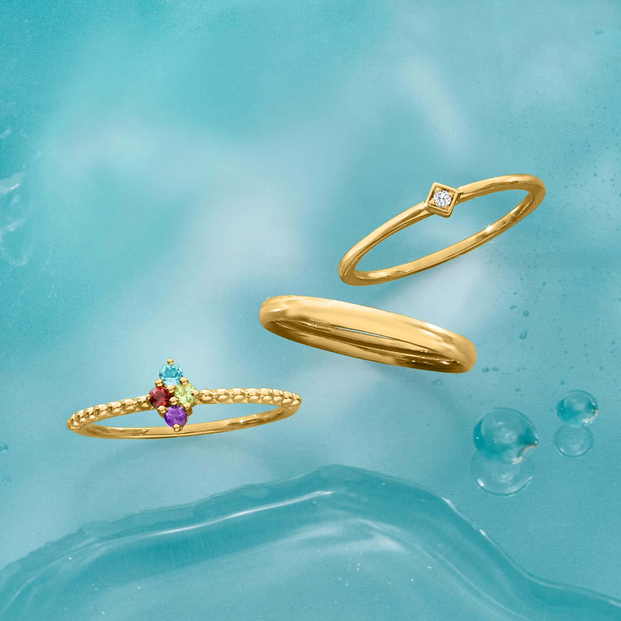 RS Pure by Ross-Simons 14kt Yellow Gold Polished Ring. Size 9
