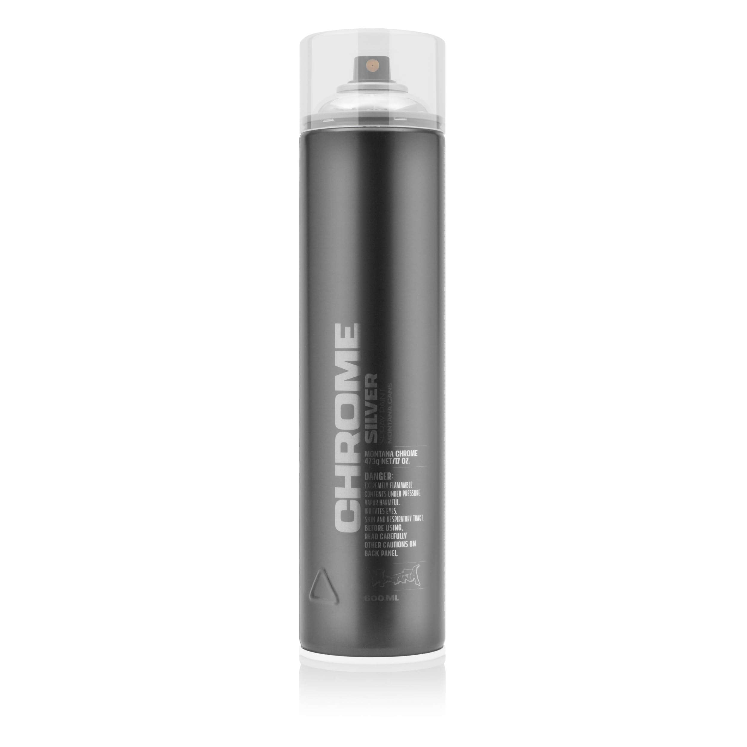 Montana Cans Montana BLACK 600ml Color, High Pressure, Silver Spray Paint