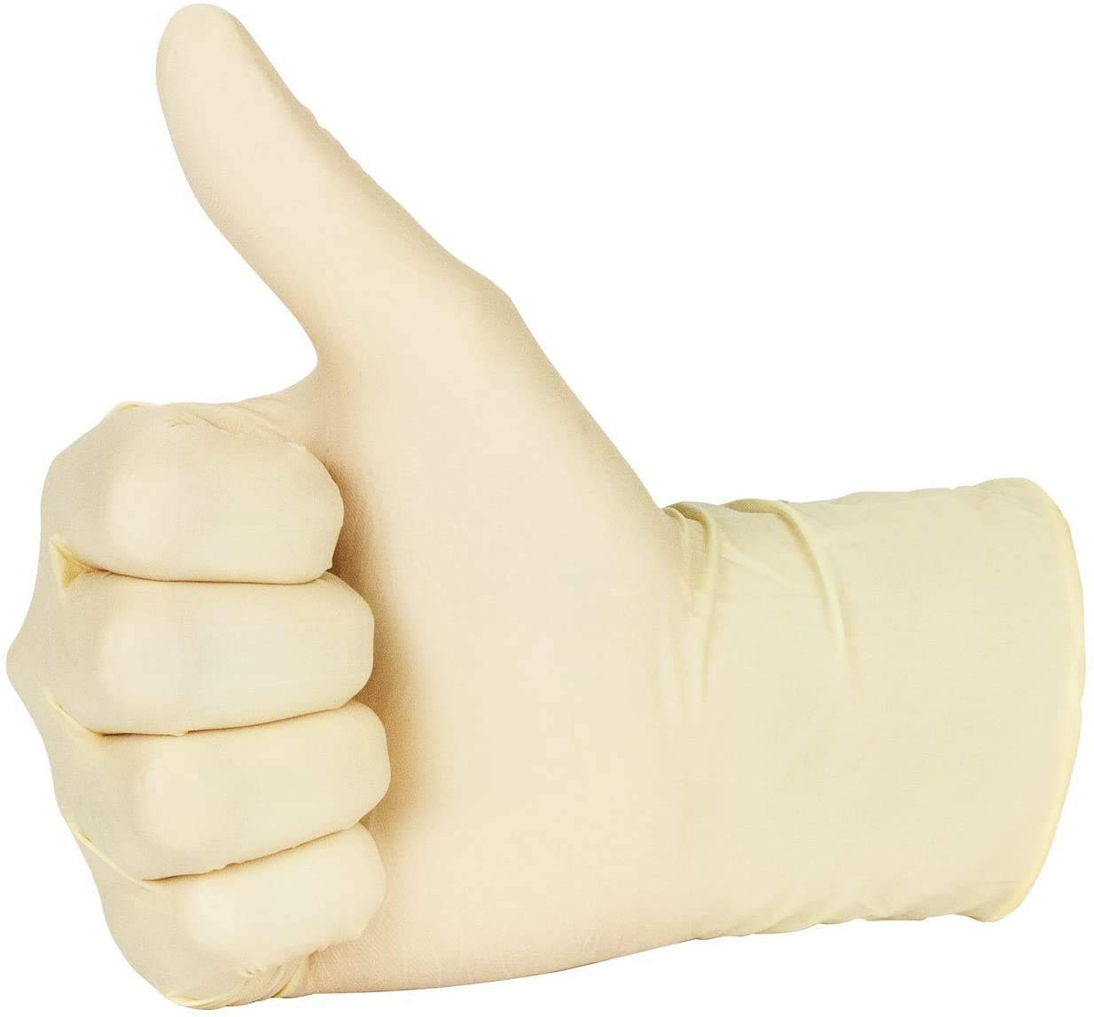 New Disposable Latex Gloves, Powder Free (100 Gloves Per Box) (Extra Large)