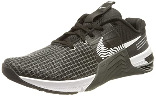 Nike Womens Metcon 8 Trainers Do9327 Sneakers Shoes (Black/Dark Smoke Grey/Smoke Grey/White, us_Footwear_Size_System, Adult, Women, Numeric, Medium, Numeric_6_Point_5)