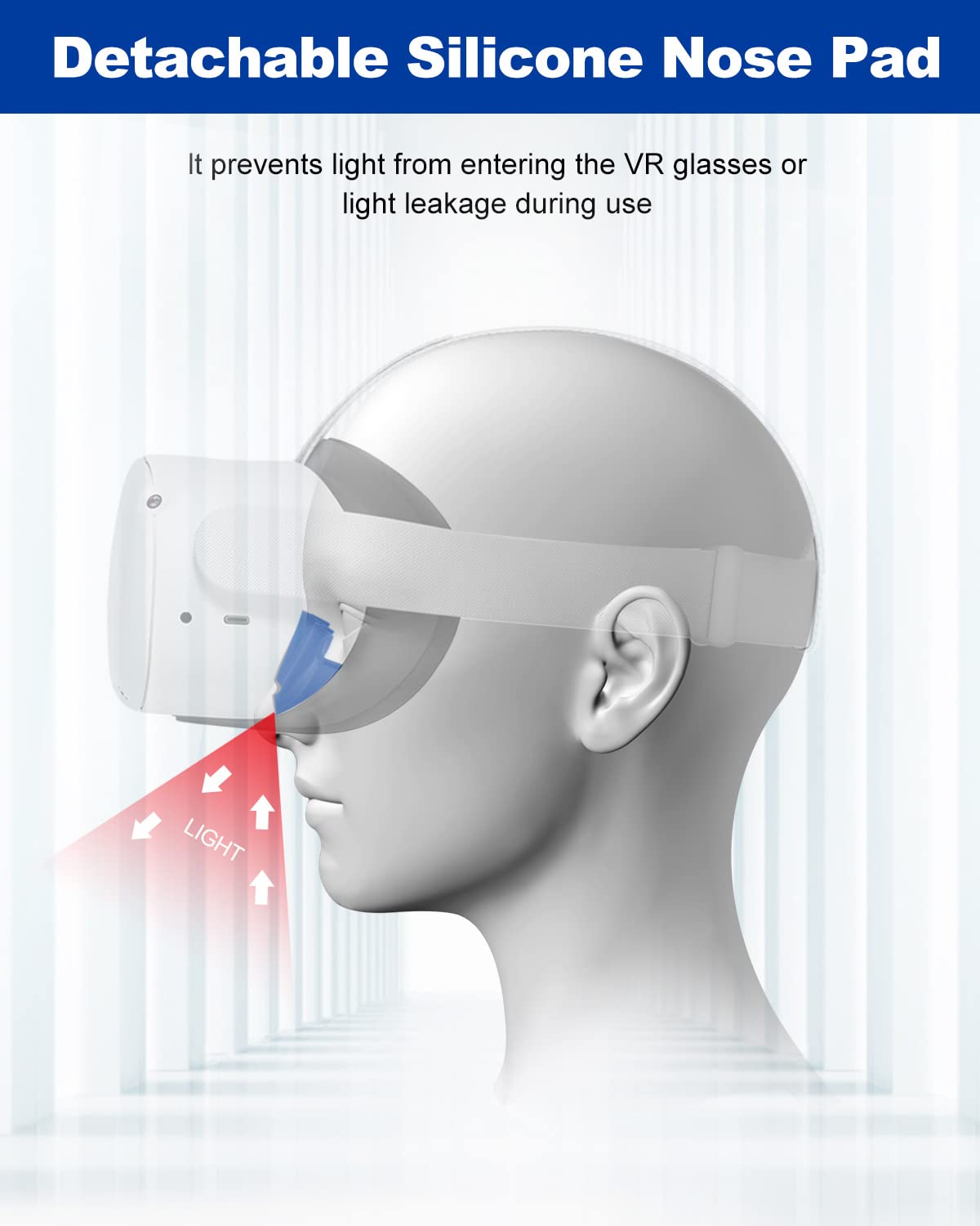 VR Games Accessories for Meta Quest 2 Facial Interface and Beat Saber Golf Club Fishing Accessory Enhance Immersive Experience