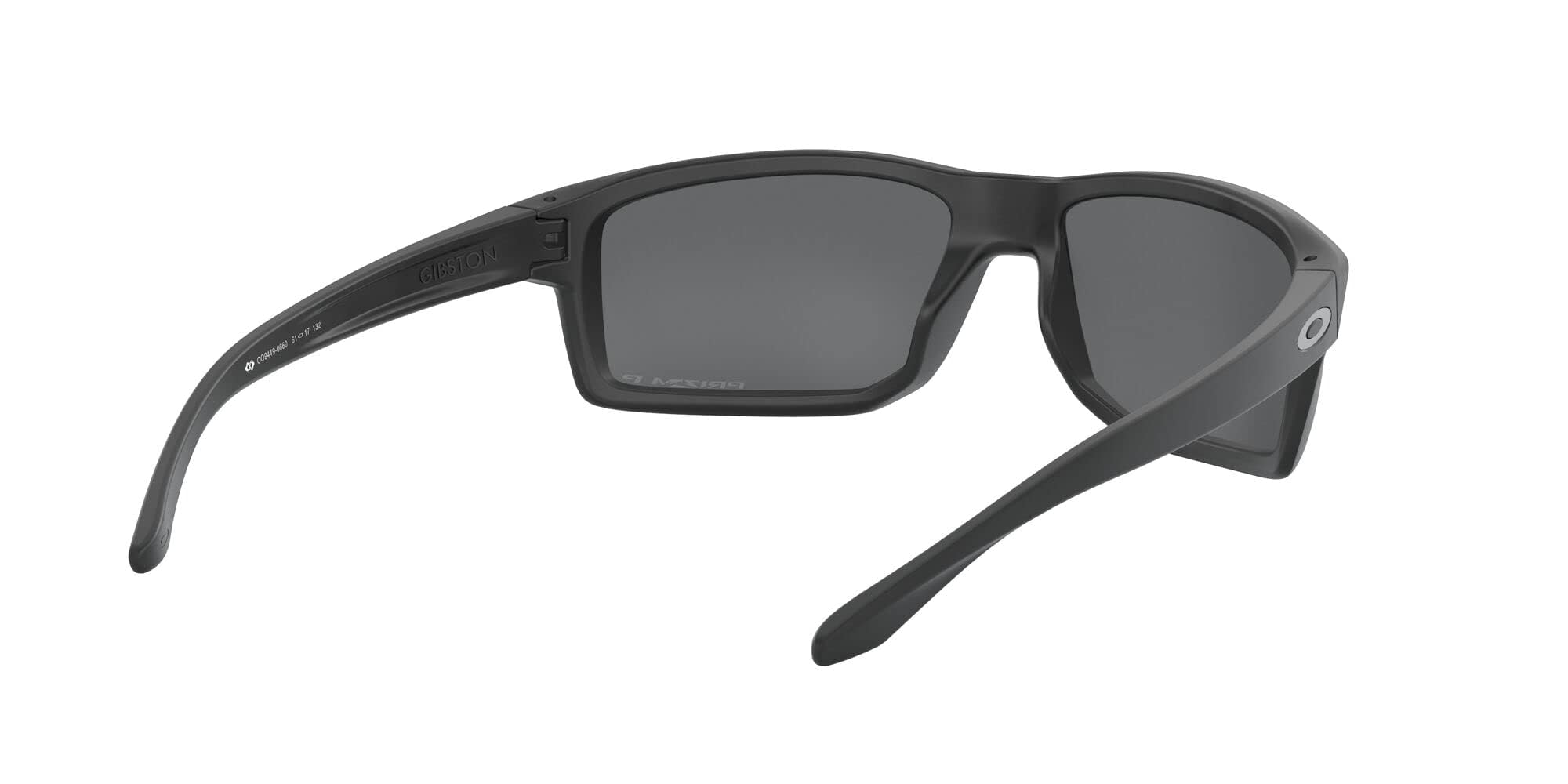 Oakley Men's OO9449 Gibston Square Sunglasses, Matte Black/Prizm Black Polarized, 60 mm
