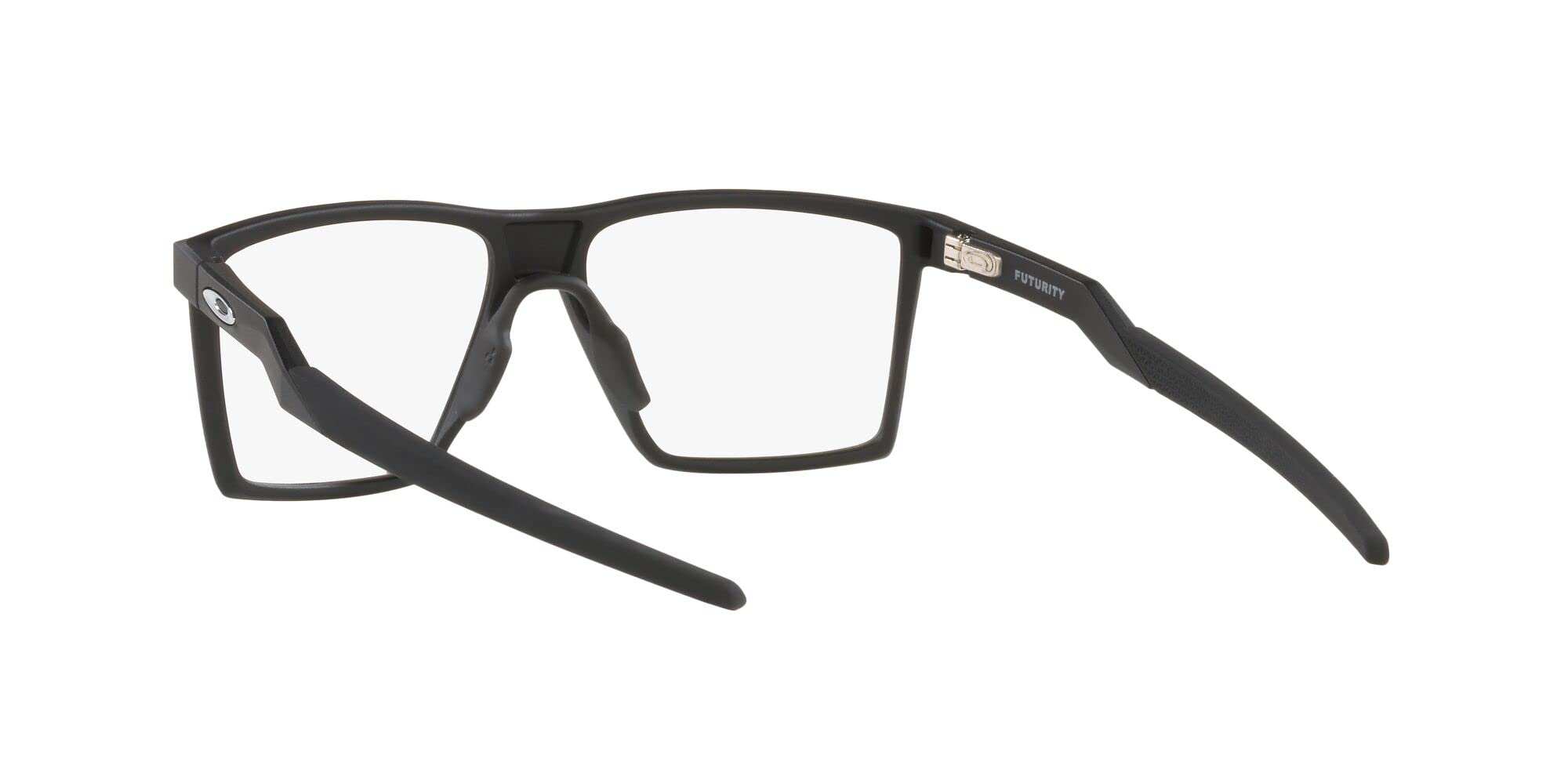 Oakley Men's Ox8052 Futurity Square Prescription Eyewear Frames, Satin Black/Demo Lens, 57 mm