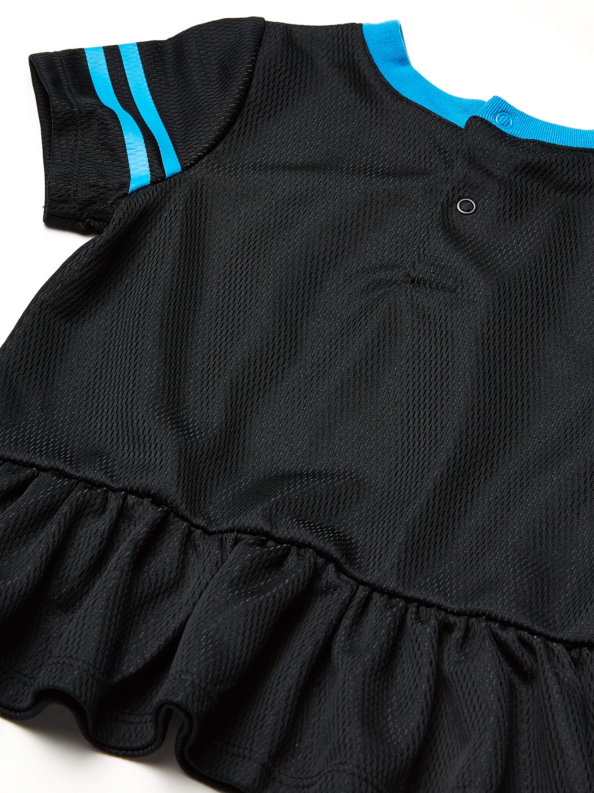 NFL Carolina Panthers Dress And Diaper Cover, 0-3M, black/silver/blue