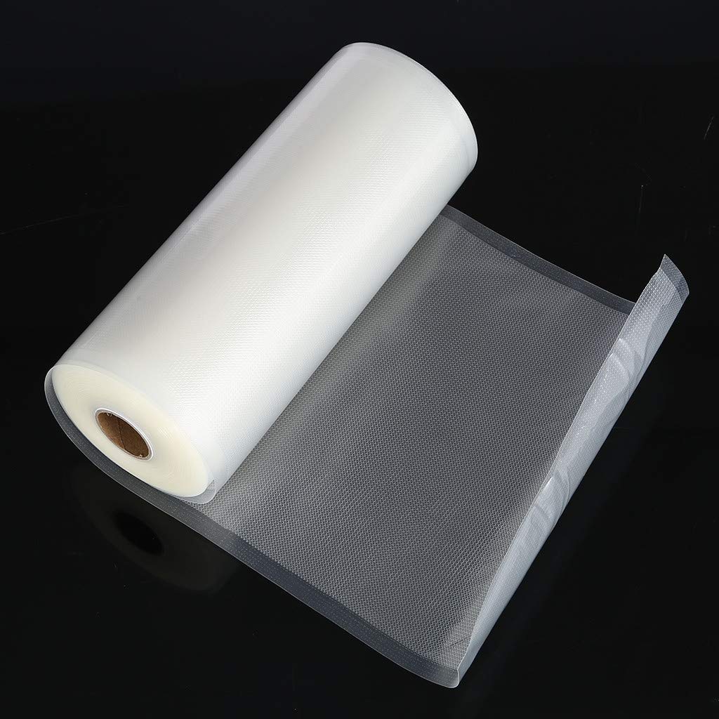Vacuum Sealer Bags Rolls, 4 Rolls Food Storage BPA Free, Heavy Duty 2 Rolls 11β X 50'+2Rolls 8β X 50' Food Bag Great for Vacuum Seal Storage, Meal Prep, Sous Vide, White