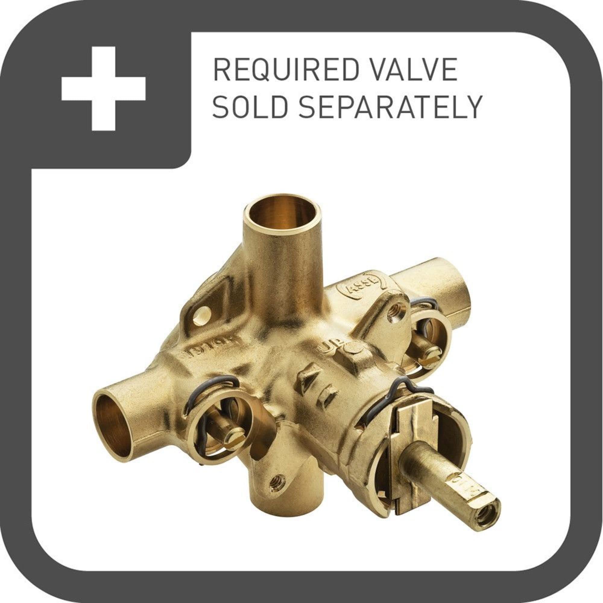 Moen Commercial M-DURA Classic brushed Nickel PosiTemp Trim Kit without Valve, 2.5-gpm, T8343CBN