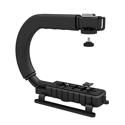 Original DREAMGRIP C-Shaped Pan Stabilizer | Upgraded Model of Professional Stabilizing Handheld Grip with Cold-Shoe Mount Stand Holder for Any Smartphone, DSLR, Action Camera