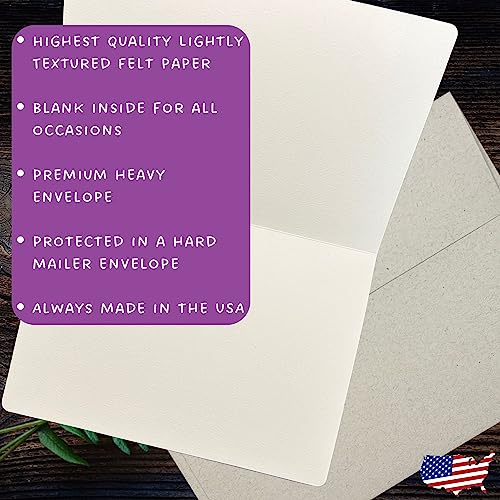 Military Card with Envelope (7X5 Inches and Blank for All Occasions) black boots for boot camp, a motivational note, say goodbye, I miss you, or to give thanks for military service - 210