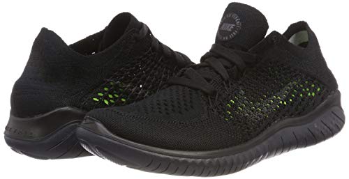 Nike Womens WMNS Free RN Flyknit 942839 002 - Size 9W Black/Anthracite