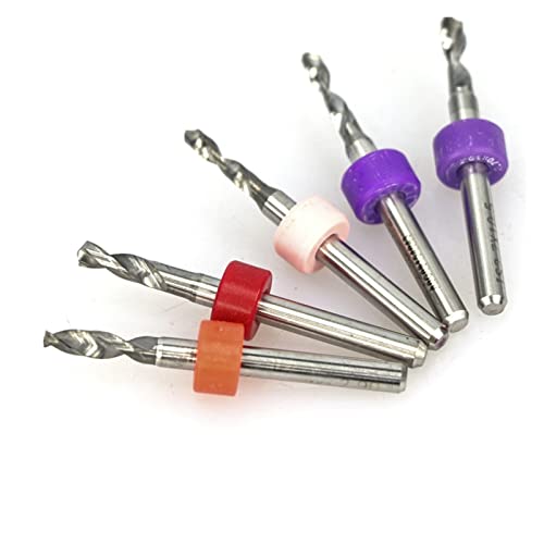 VIEUE Drill Bits PCB Drill Bits 10pcs 2.1-3.0mm 1/8" Shank Tungsten Carbide Gun Drill for PCB Printed Circuit Board Drilling Tools (Color : PCB2.65 10PCS)