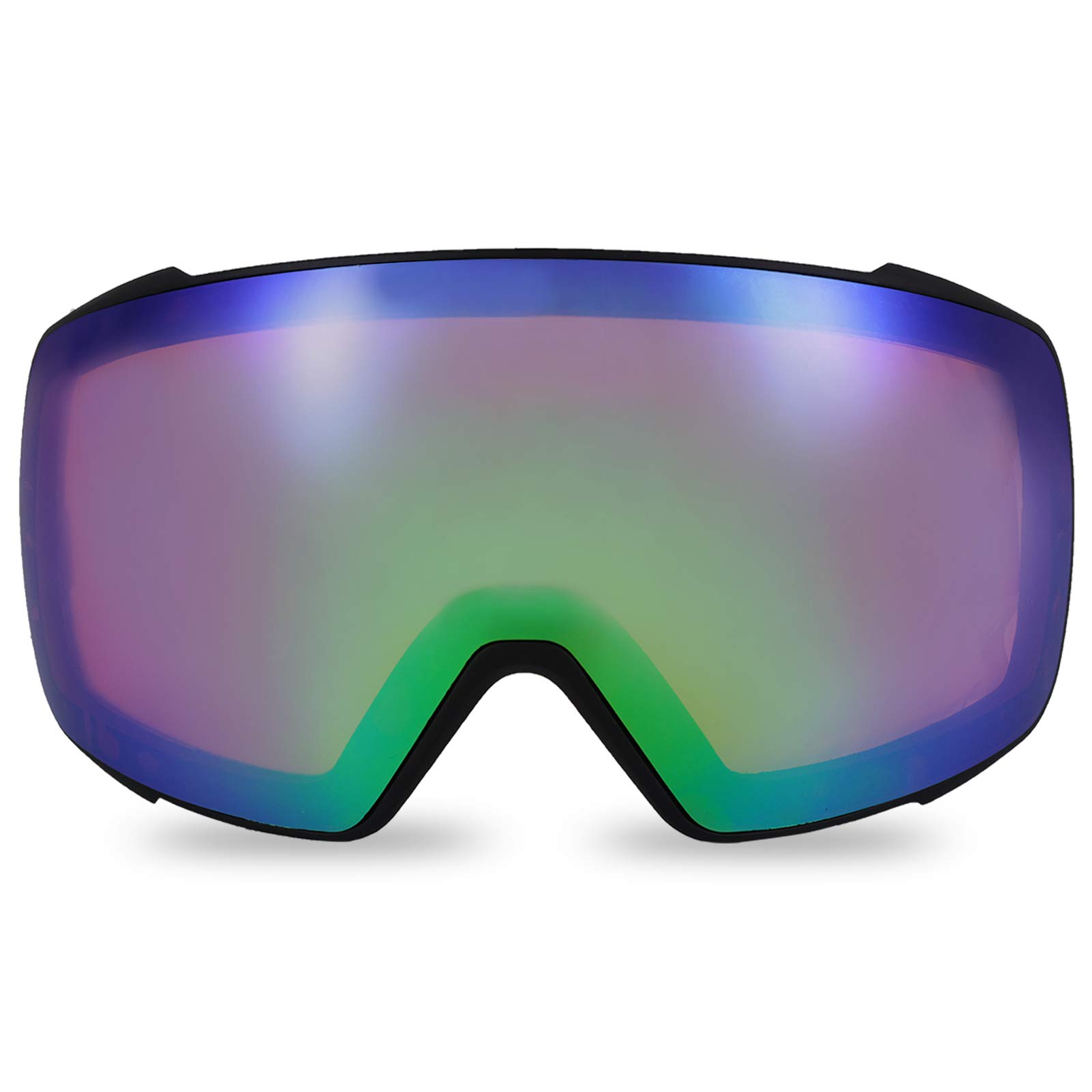 Pink-Green Magnet Interchangeable Lens for Spherical Ski Goggles PRO VLT 45%