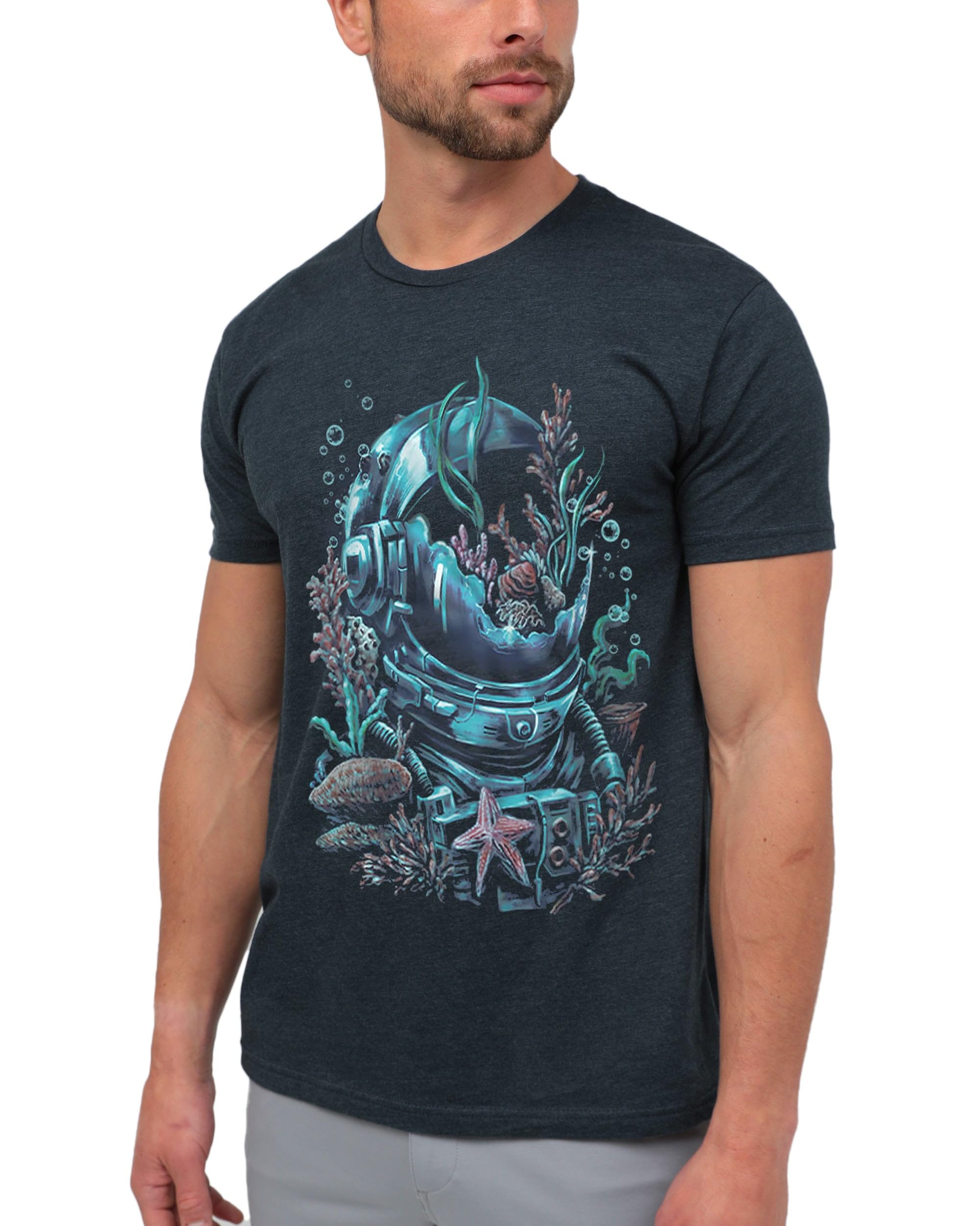 UFO Design Shirts - Hidden Passage Space Tshirt (Olive Green, X-Large)
