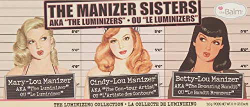 theBalm Manizer Sisters Palette, Multi-Tasking Highlighters, Shimmers, & Shadows