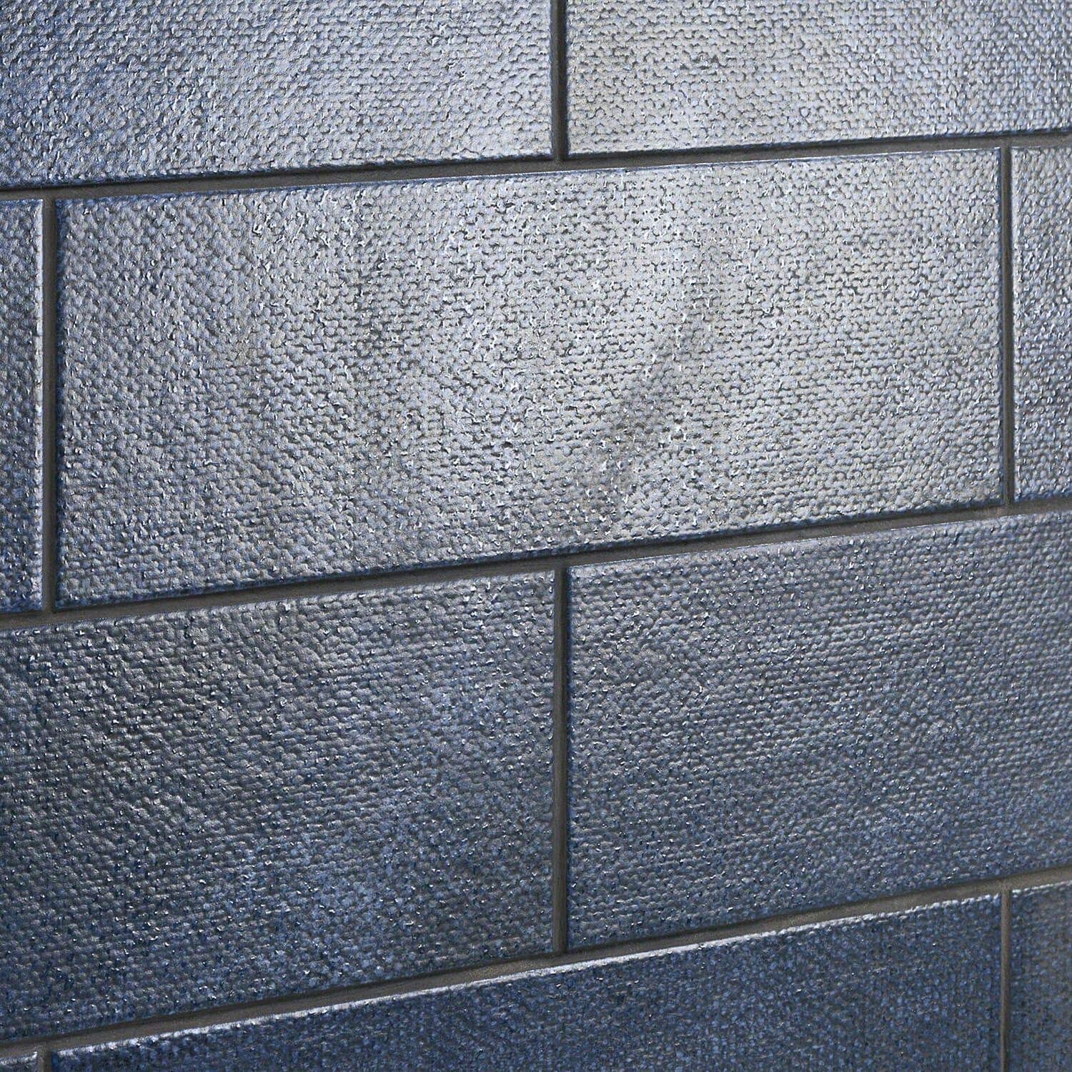 Piston Camp Blue Canvas 4 in. x 12 in. Ceramic Subway Wall Tile (34 Pieces 10.97 Sq. Ft. / Case)
