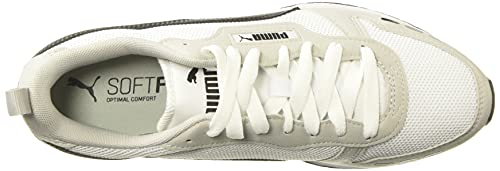PUMA Mens R78 Sneaker, PUMA Mens White-Gray Violet-PUMA Mens Black, 8.5