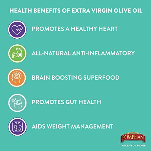 Pompeian USDA Organic Smooth Extra Virgin Olive Oil, First Cold Pressed, Smooth, Delicate Flavor, Perfect for Sautéing & Stir-Frying, 16 FL. OZ.