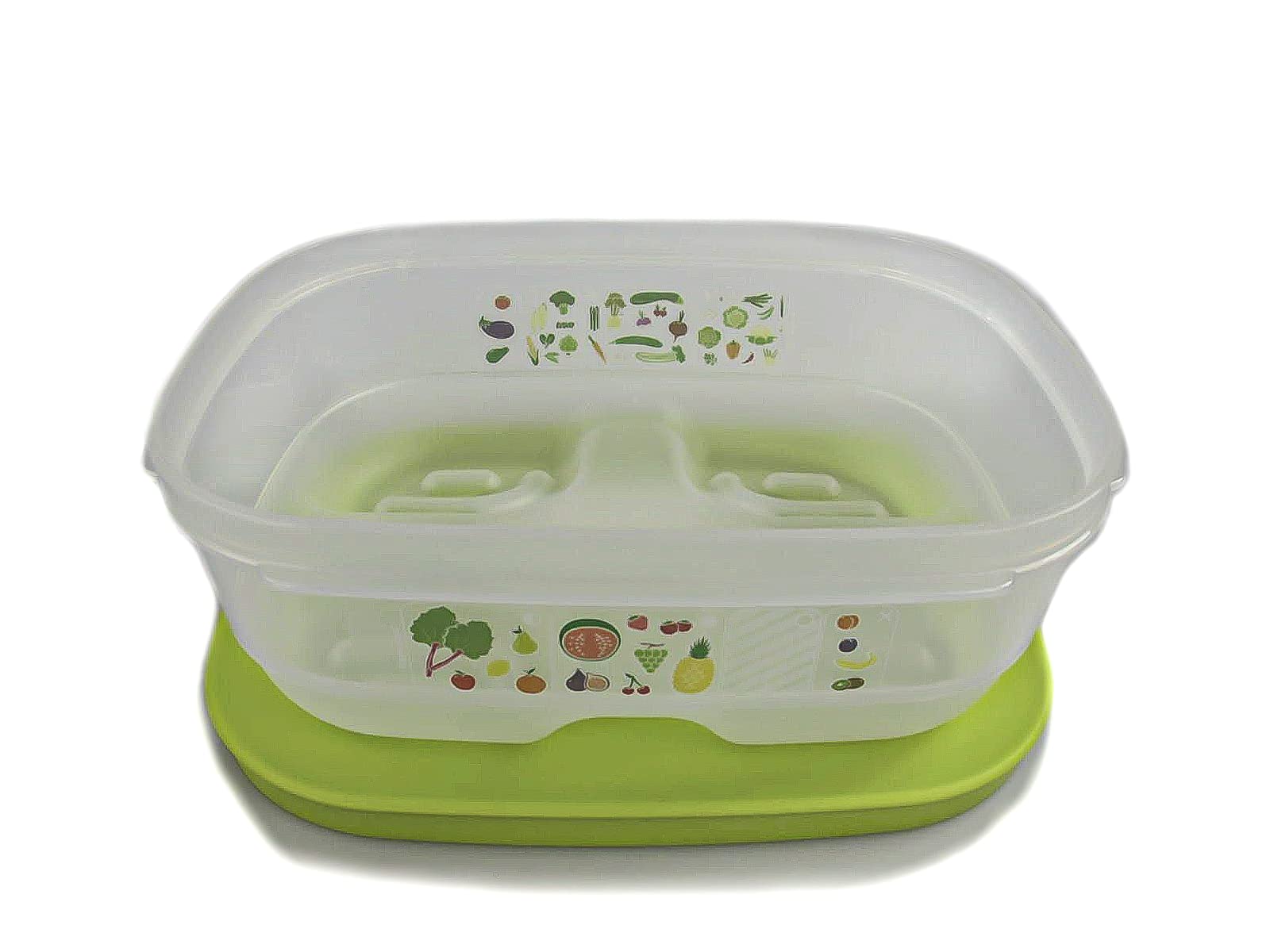 Tupperware Klimaoase Primaklima Fridgesmart Plus - Food Storage Container - Fridge-Safe - 800 Ml - Green