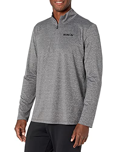 Skechers Men's Skech-Air 1/4 Zip, Black/White, Medium