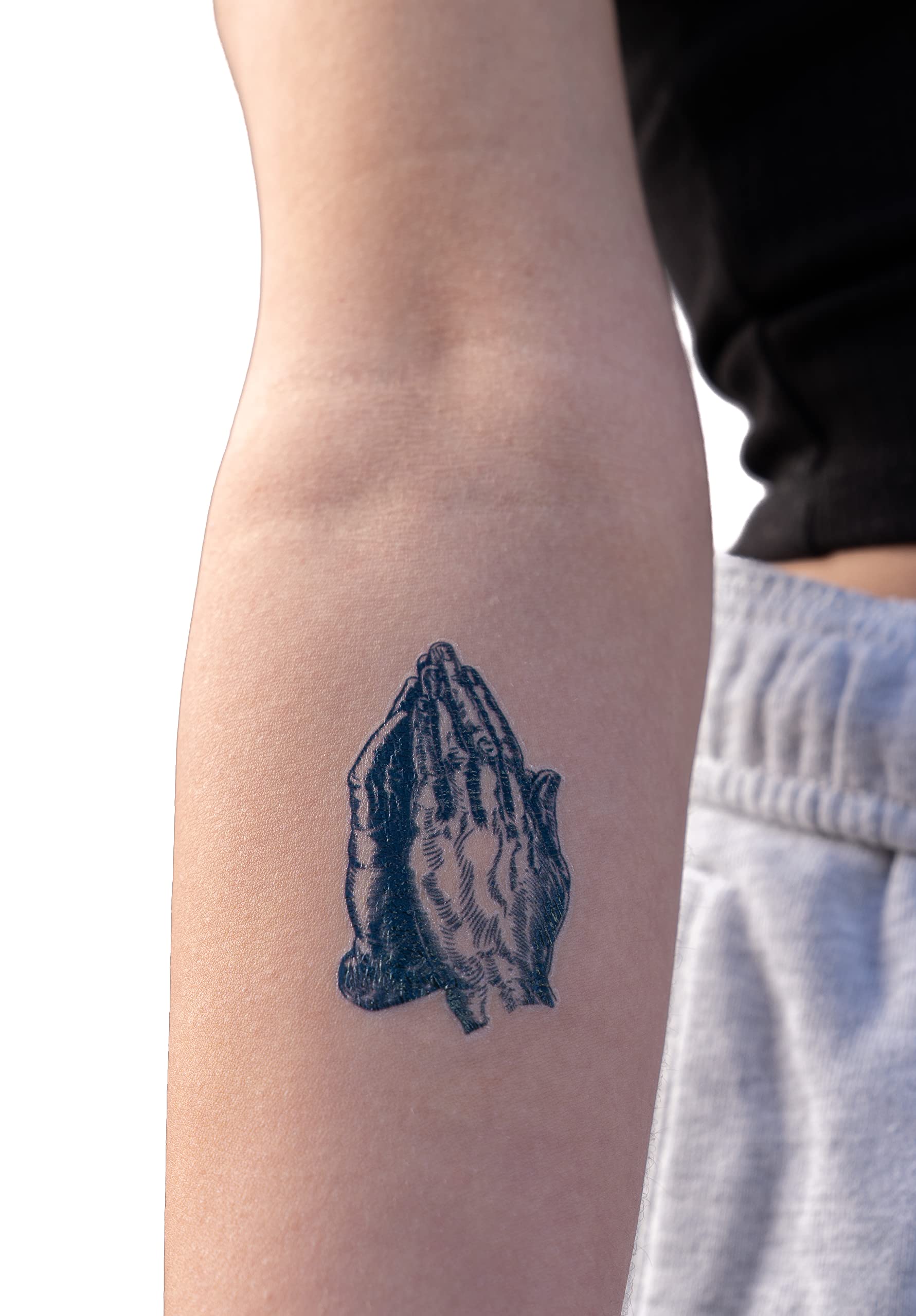 Thug Ink Temporary Tattoos - Volume I - 10 Temporary Tattoos ~ Face Tattoos ~ Teardrop, Cross, Praying Hands, etc~ Thug Life ~ Fake Tattoos ~ Water-transfer Tattoos