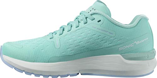 Salomon Sonic 4 Balance Running Shoes for Women, Tanager Turquoise/White/Kentucky Blue, 12