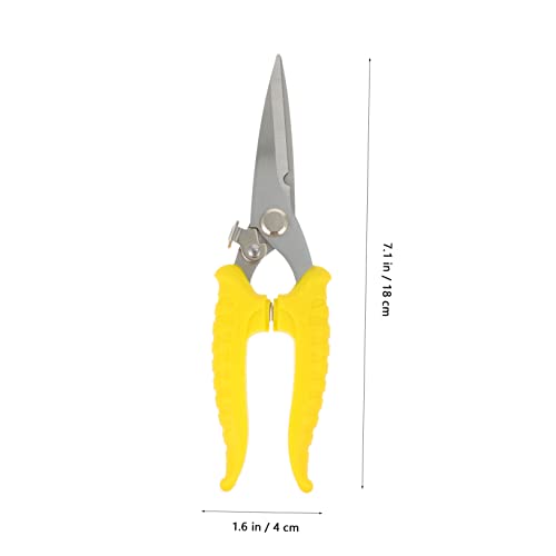 VILLFUL 1pc Pruning Shears Pruners Bonsai Cutters Gardening Trimming Tool Labor Saving Scissor Gardening Tool Yard Pruning Tools Gardening Supplies Jagged Stainless Steel
