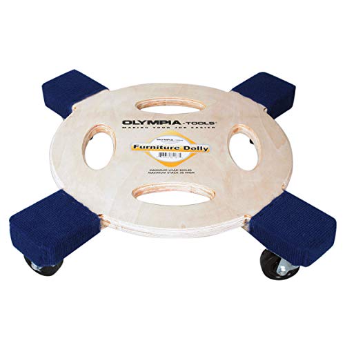 Olympia Tools 85-187 Multi Purpose Roller with Carry Handles and Carpeted Padded Corners Dolly for Moving Cabinets, Furniture and More, Beige
